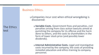 Lesson 4 the ethics test | PPT