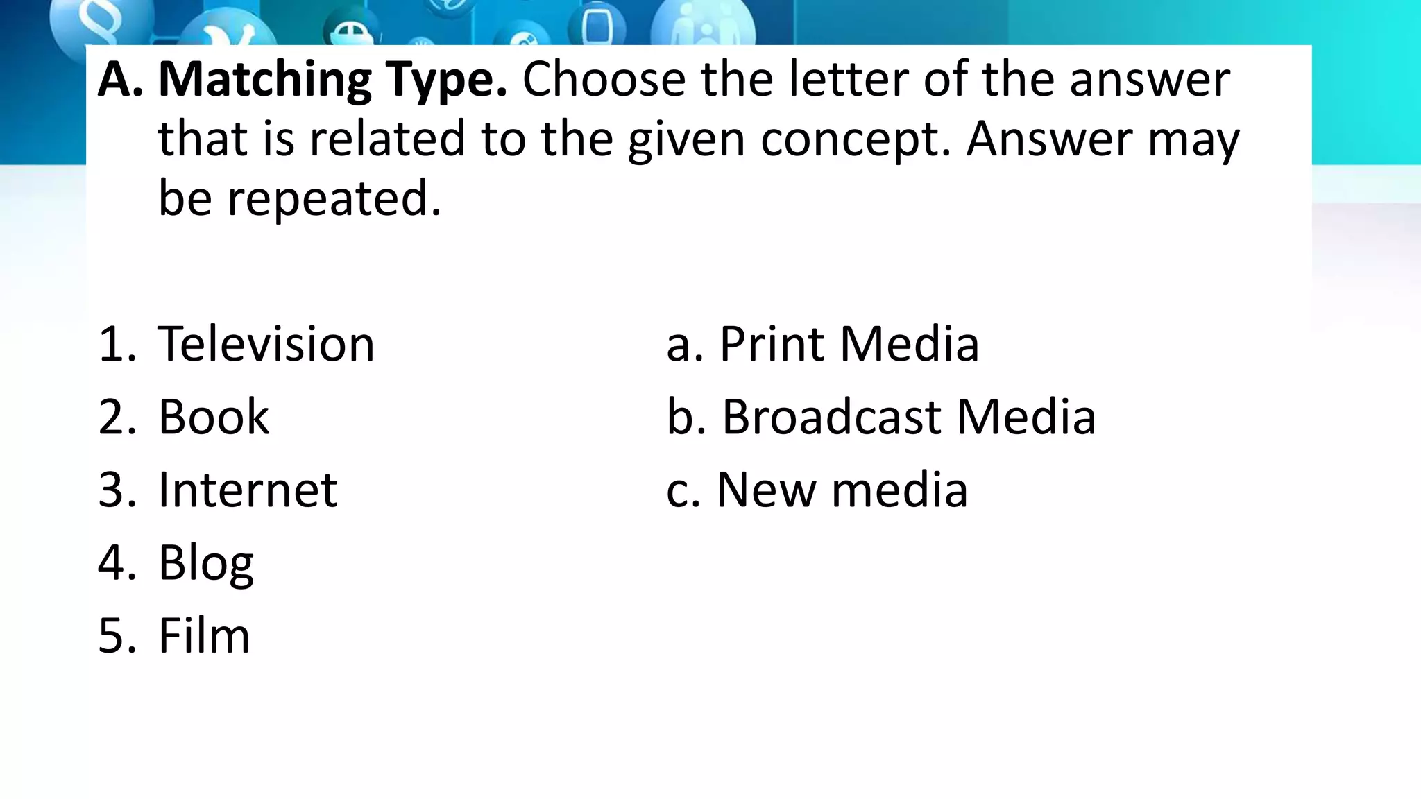4 types of media | PPTX