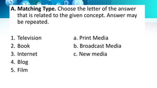4 types of media | PPTX
