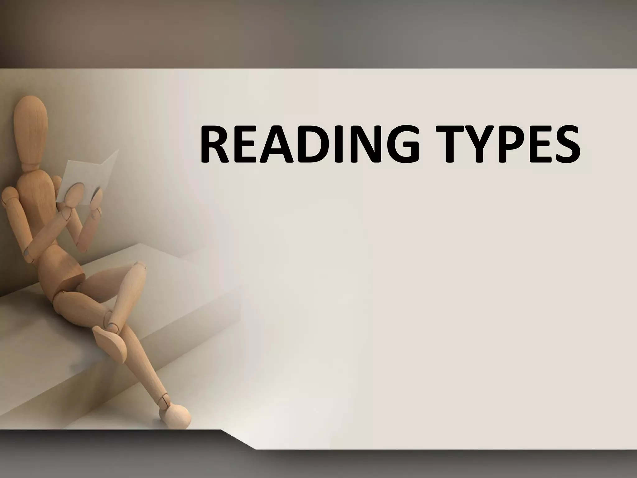 Types of Reading | PPT