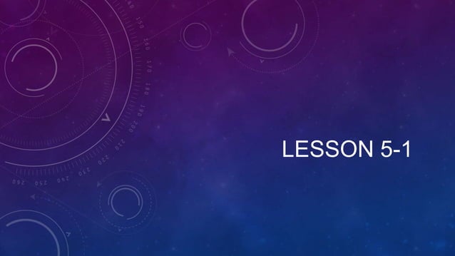 Lesson 5 1 | PPT