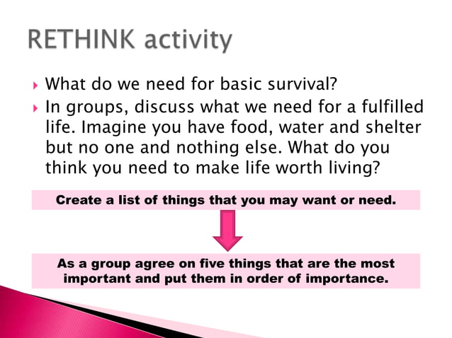 Rethink lesson | PPT