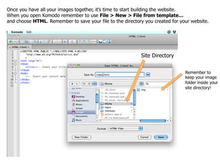 Building a Website from Planning to Photoshop Mockup to HTML/CSS | PPT