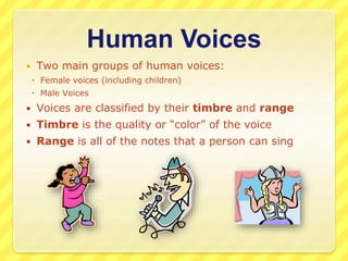 Lesson 5.the voice and the instruments | PPTX