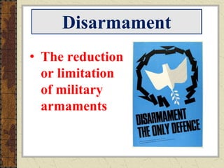 Disarmament 1920s