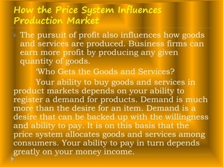 Lesson 5: The Price System and the Mixed Economy | PPTX
