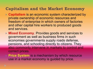 Lesson 5: The Price System and the Mixed Economy | PPTX