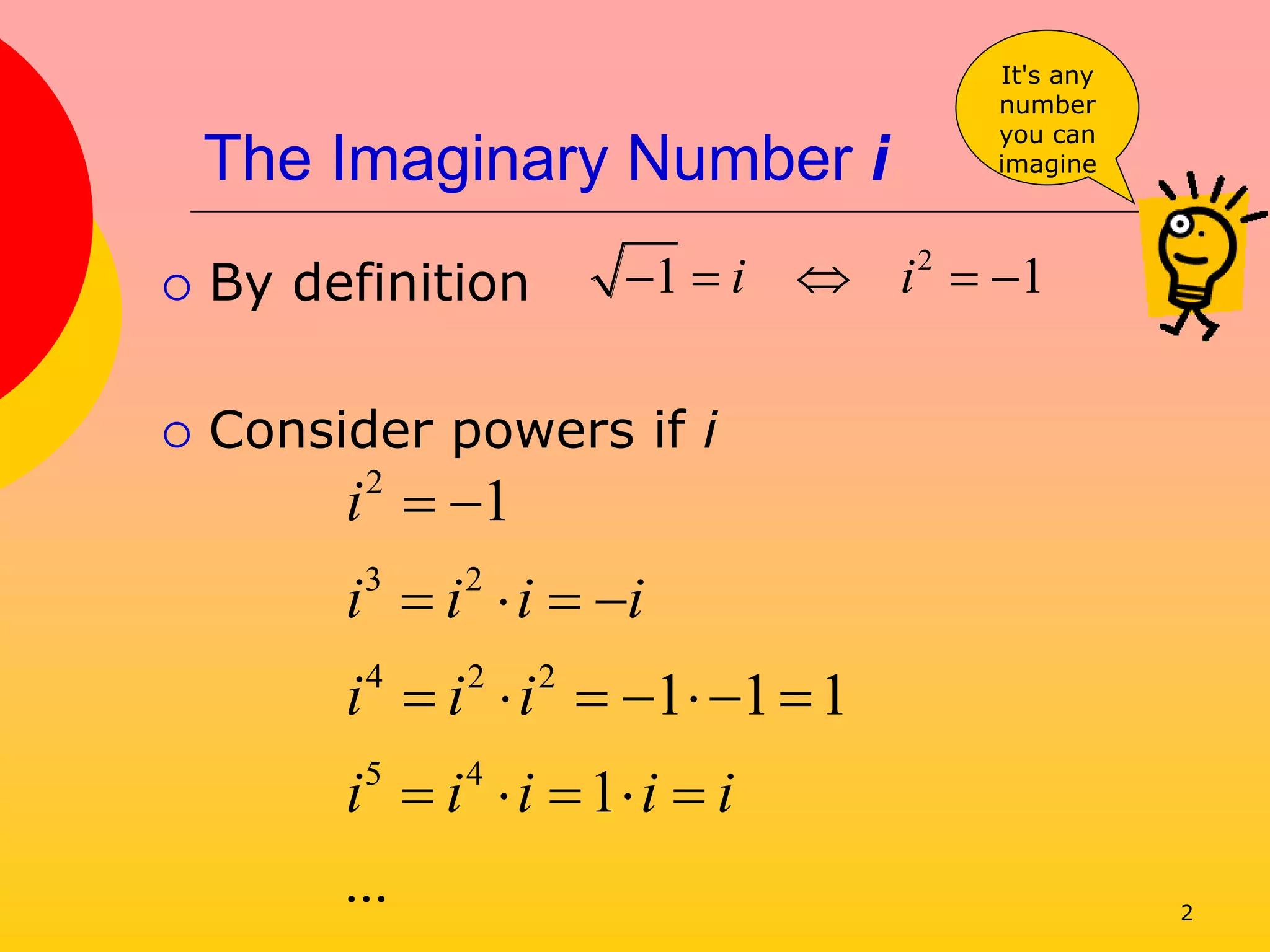 Lesson5.1 complexnumbers | PPT
