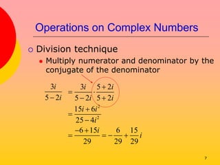 Lesson5.1 complexnumbers | PPT