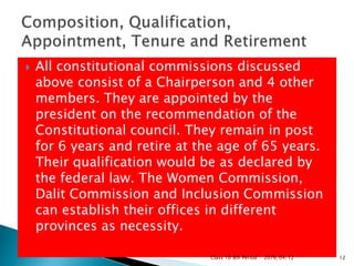Lesson 5.5 (ten social) Constitutional Commissions | PPT