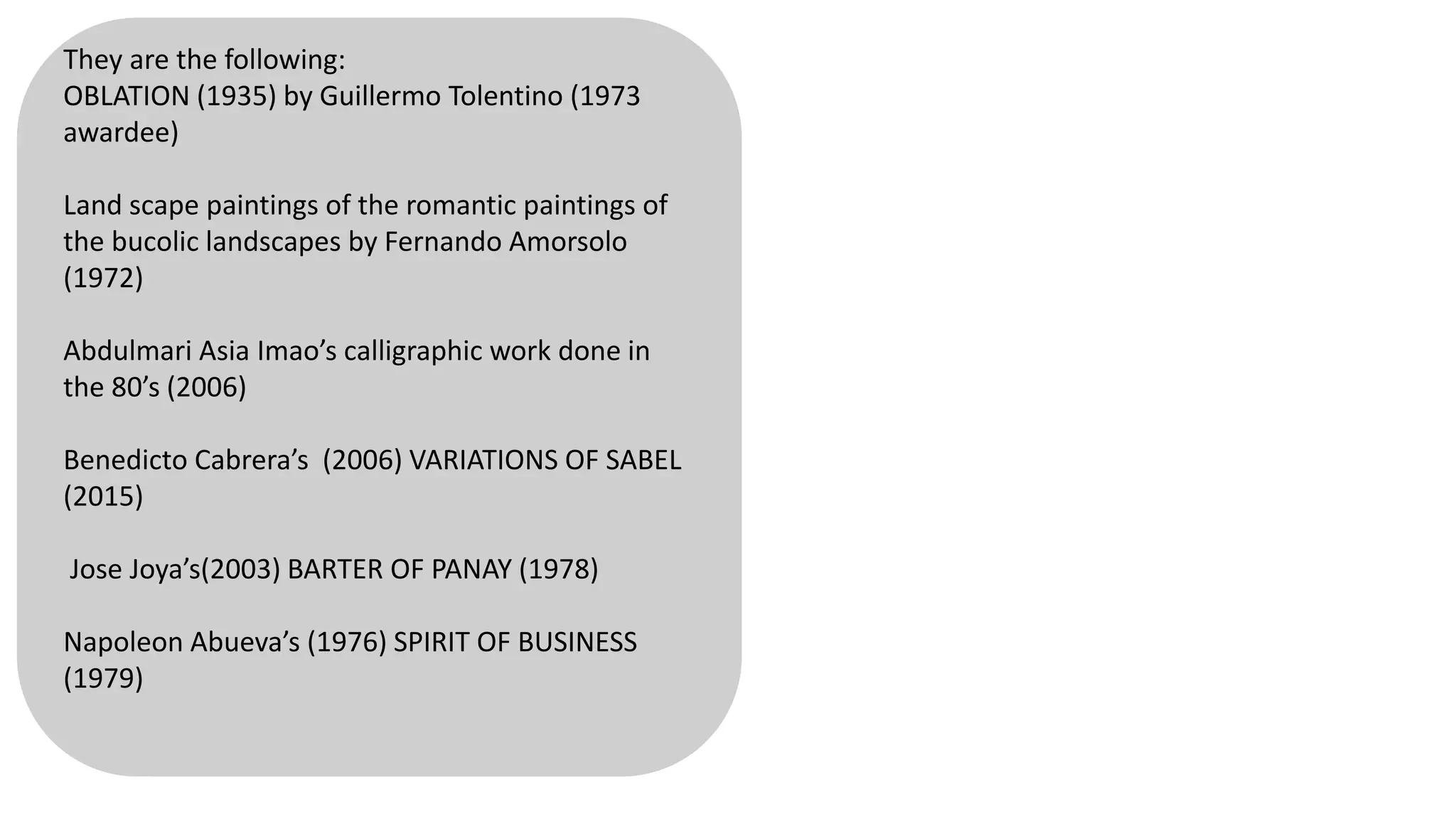 NATIONAL ARTISTS OF THE PHILIPPINES | PPTX