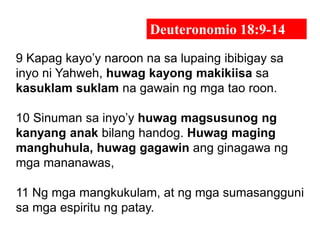 Ano ang sinasabi ng Bibliya tungkol sa astrolohiya, itim na sining, mahika, etc? | PPT