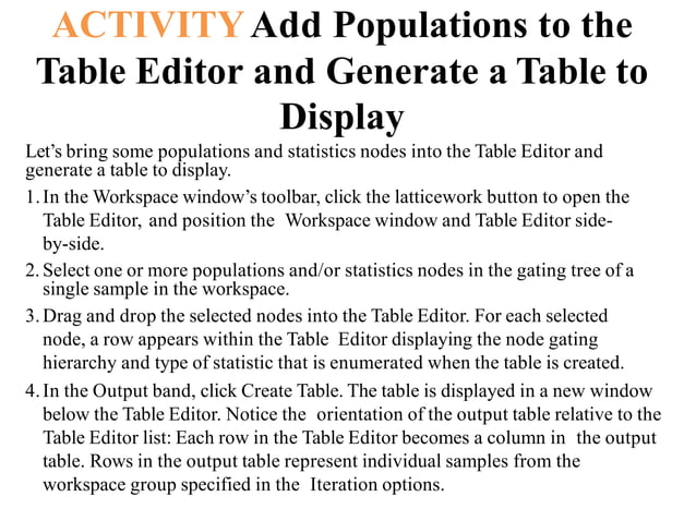 Lesson 5 Basic Tutorial Data Analysis Software for Flow Cytometry | PPTX