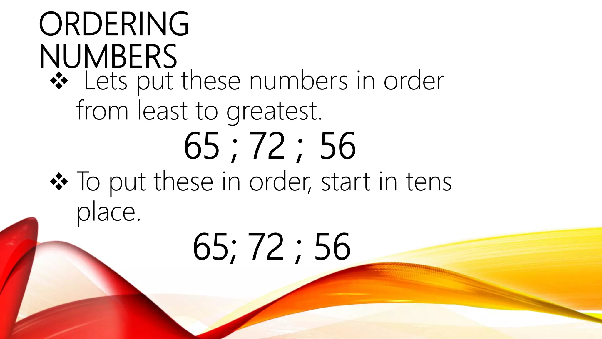 Comparing and Ordering Numbers | PPTX