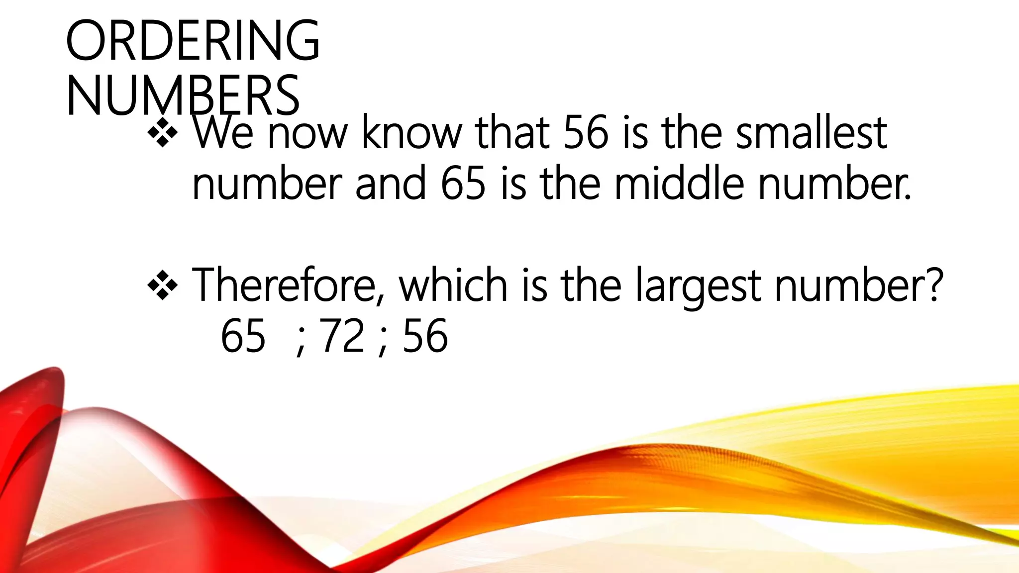 Comparing and Ordering Numbers | PPTX