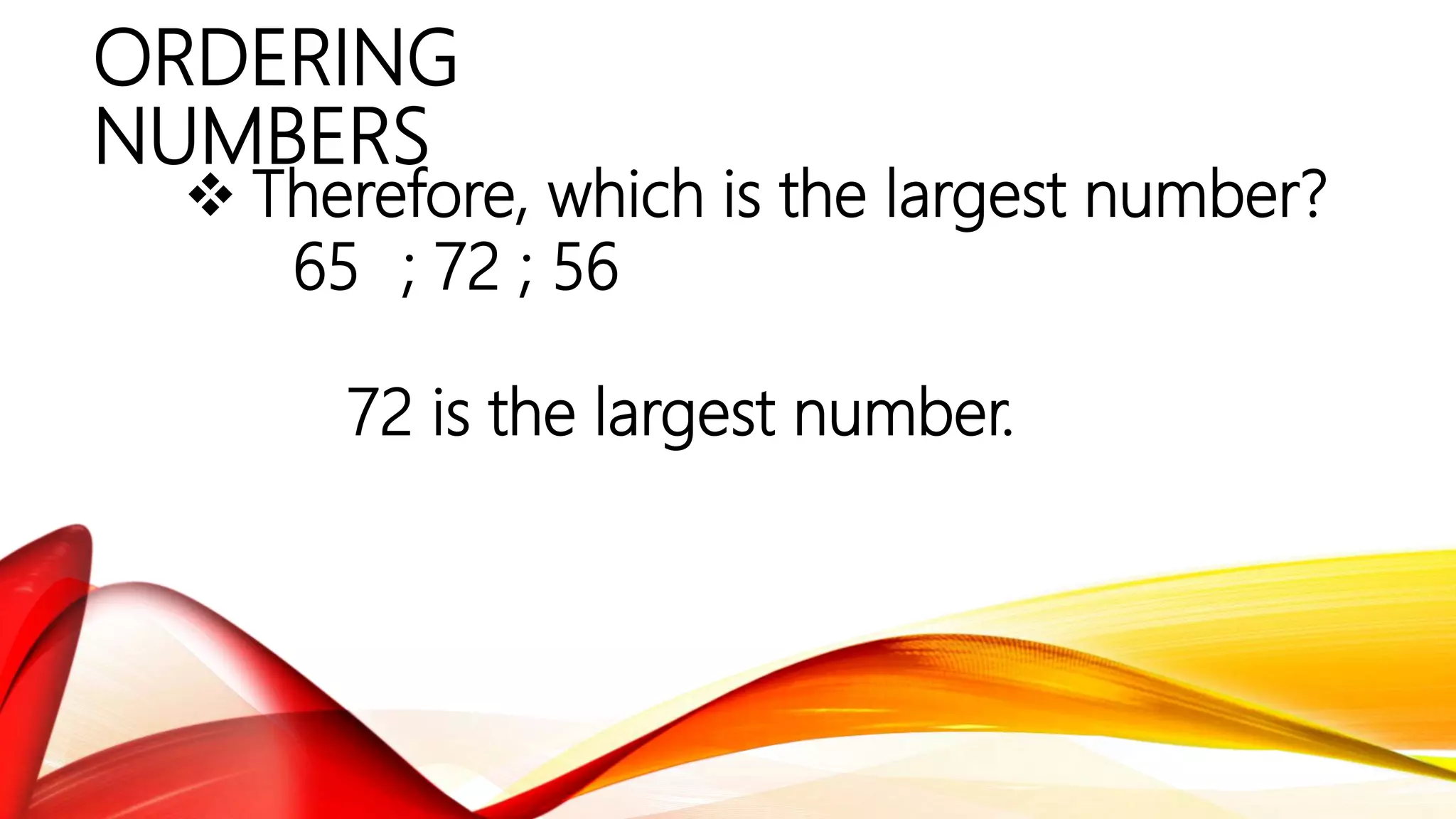 Comparing and Ordering Numbers | PPTX