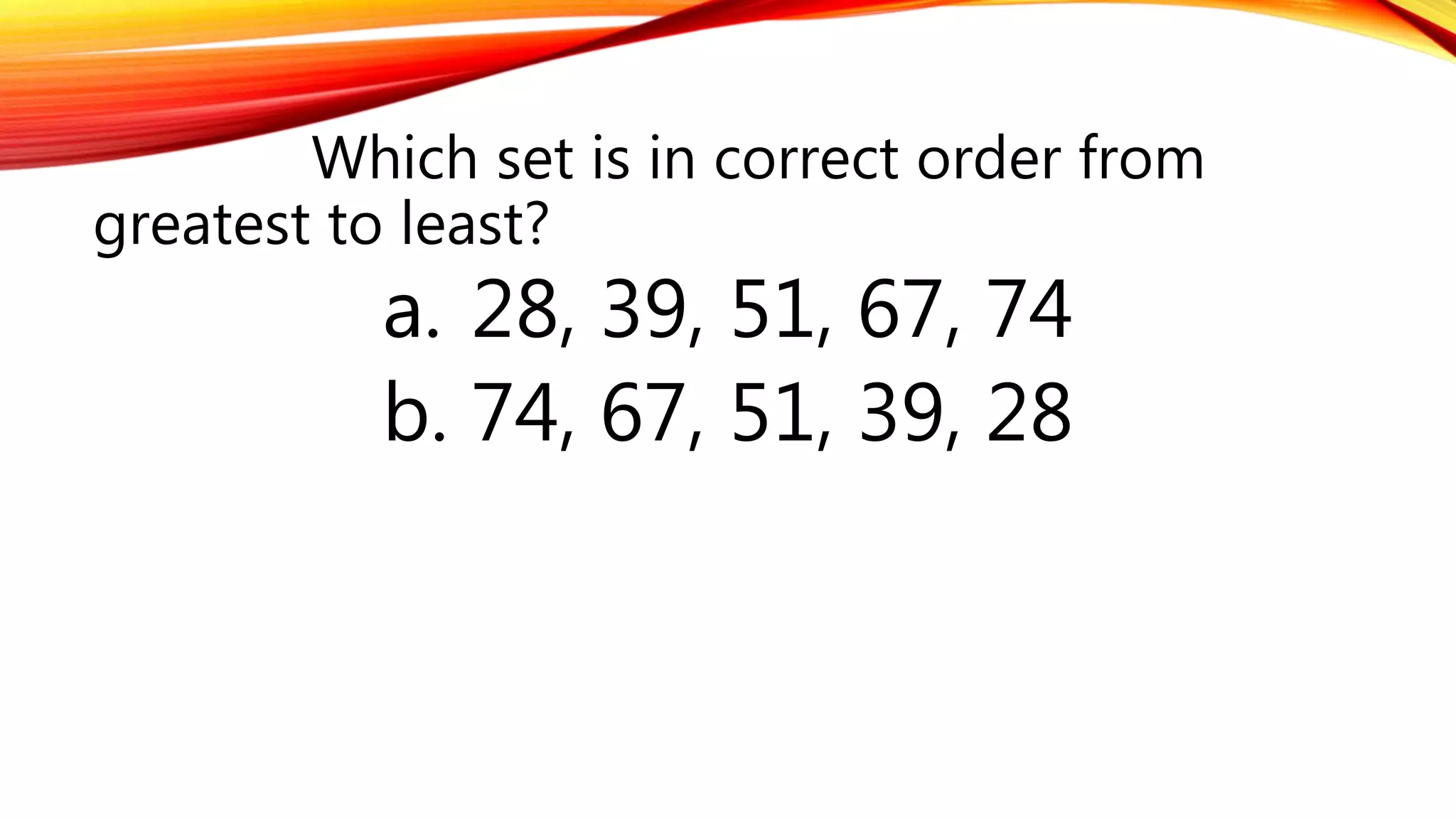 Comparing and Ordering Numbers | PPTX
