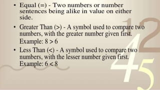 Comparing and Ordering Numbers | PPTX