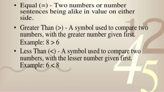 Comparing and Ordering Numbers | PPTX