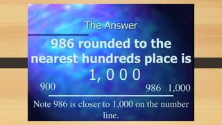 Rounding Off Numbers to the Nearest, Tens, Hundreds, and Thousands | PPTX