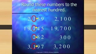 Rounding Off Numbers to the Nearest, Tens, Hundreds, and Thousands | PPTX