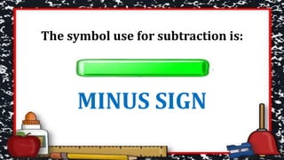 Understanding Subtraction | PPTX