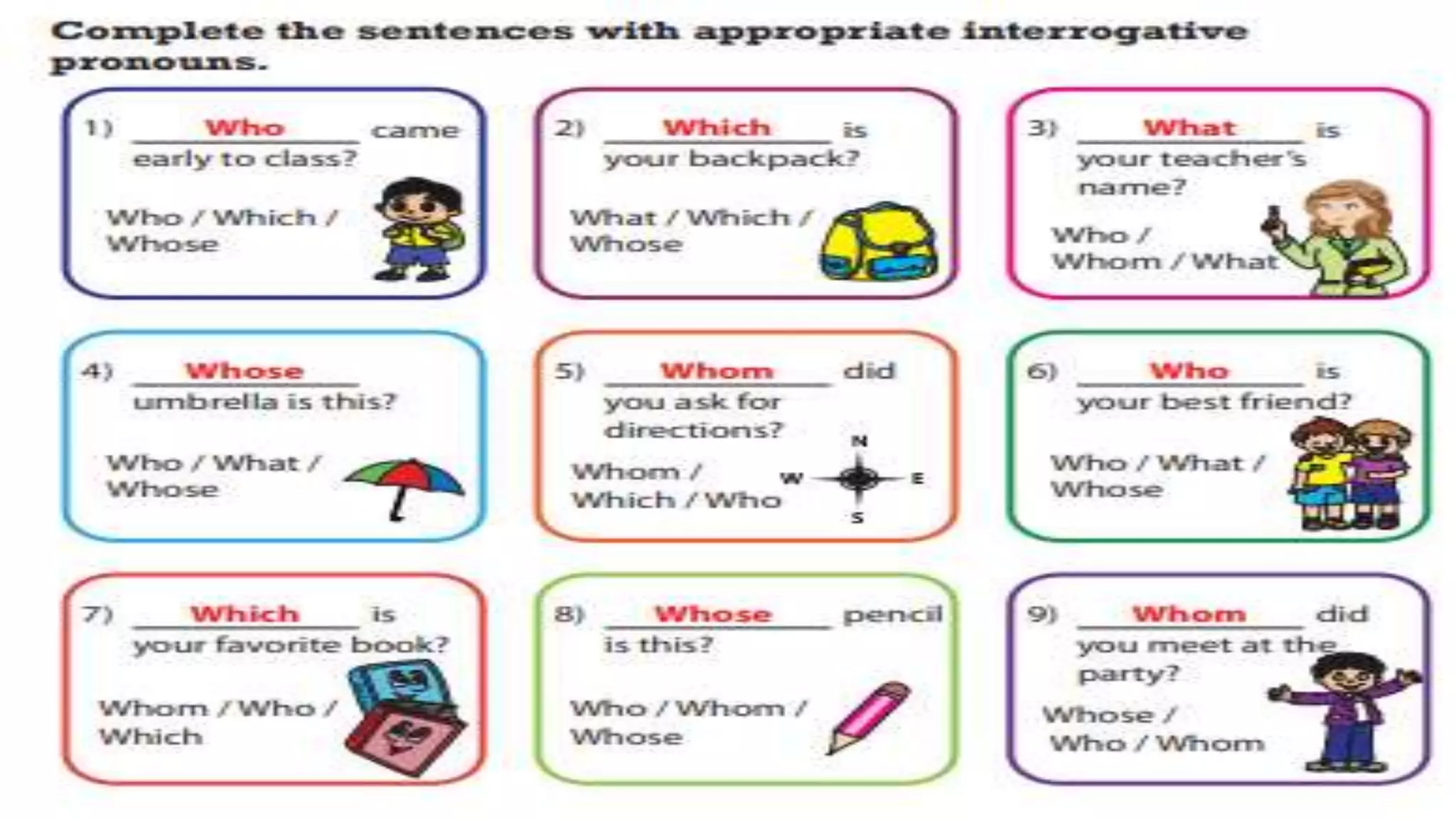 Interrogative Pronouns | PPTX