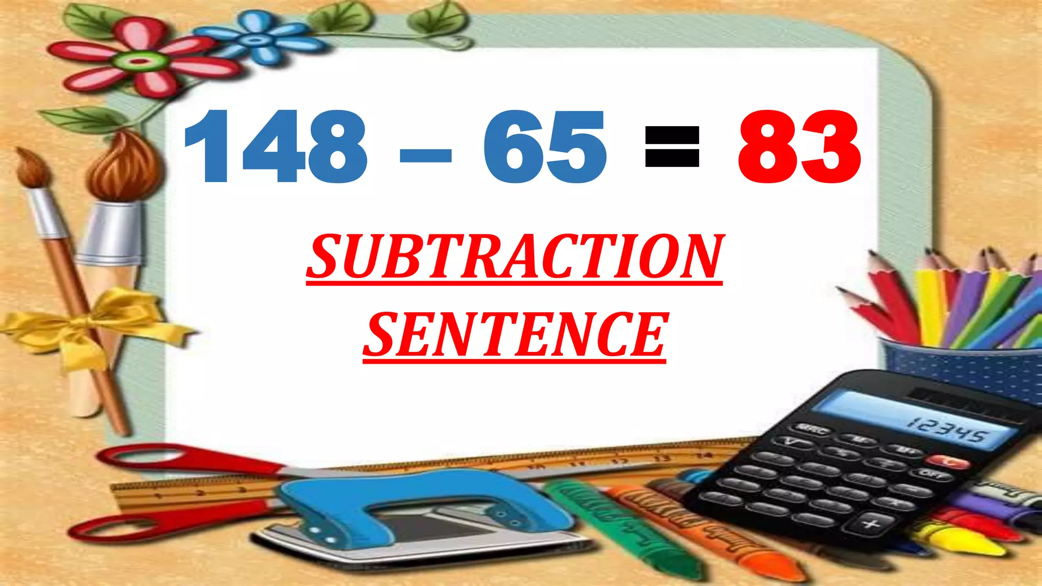 Subtraction without Regrouping | PPTX