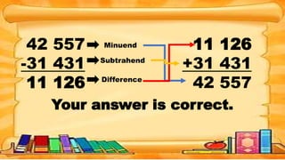 Subtraction without Regrouping | PPTX