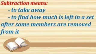 Understanding Subtraction | PPTX