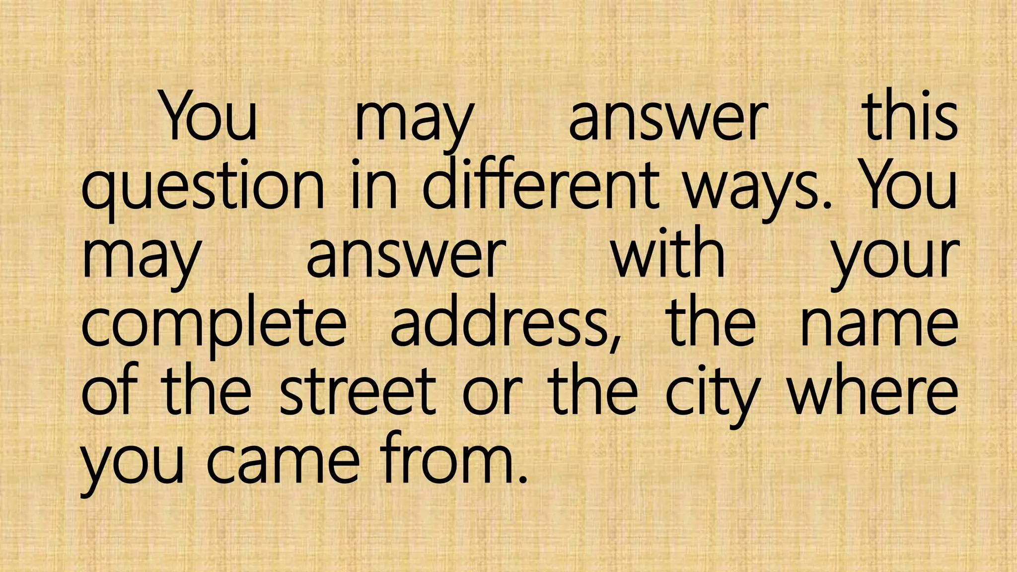 LIVE IN, LIVE ON, LIVE AT | PPTX