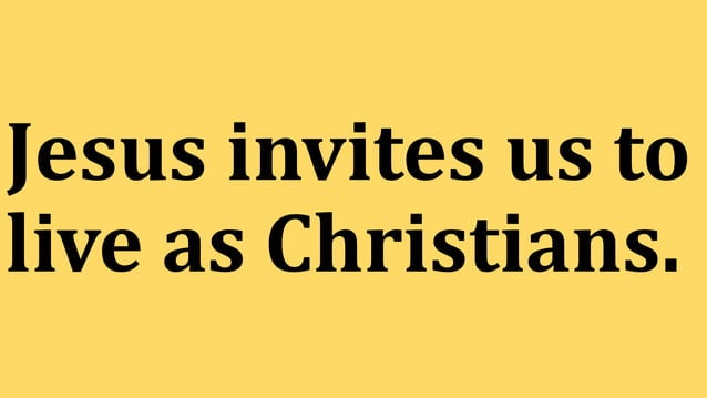 INVITATION from Jesus | PPT