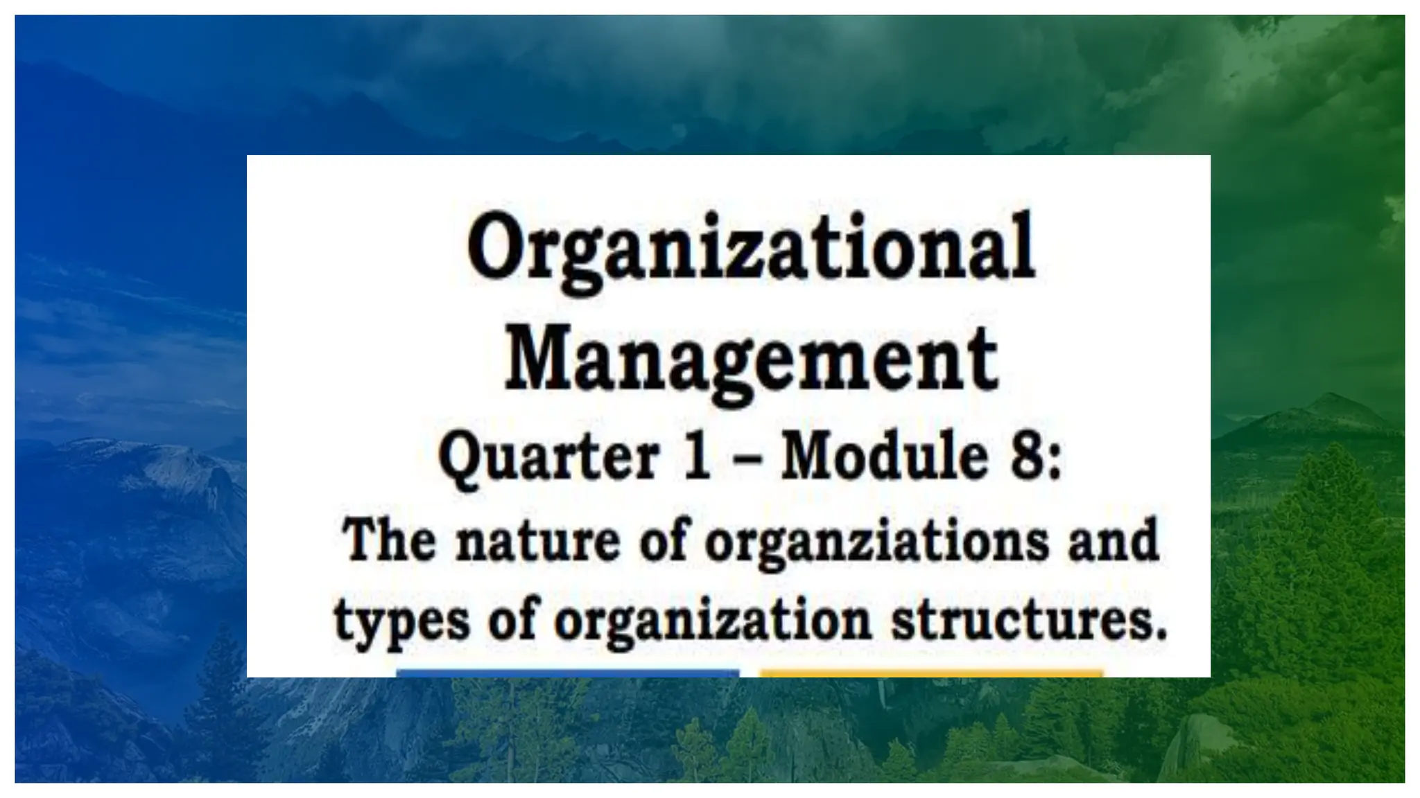 The Nature of Organization and types of organization structures.pptx