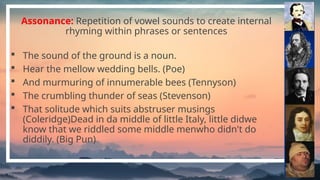 Rhyme, pararhyme, assonance and reverse rhyme | PPT