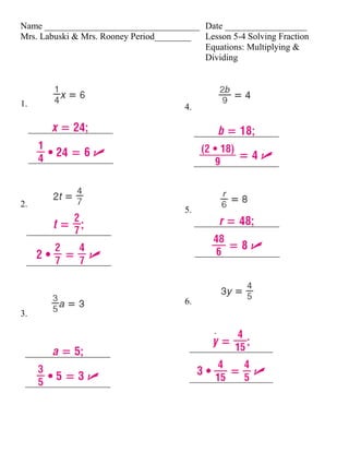 Lesson 5 4 solving equations | DOCX