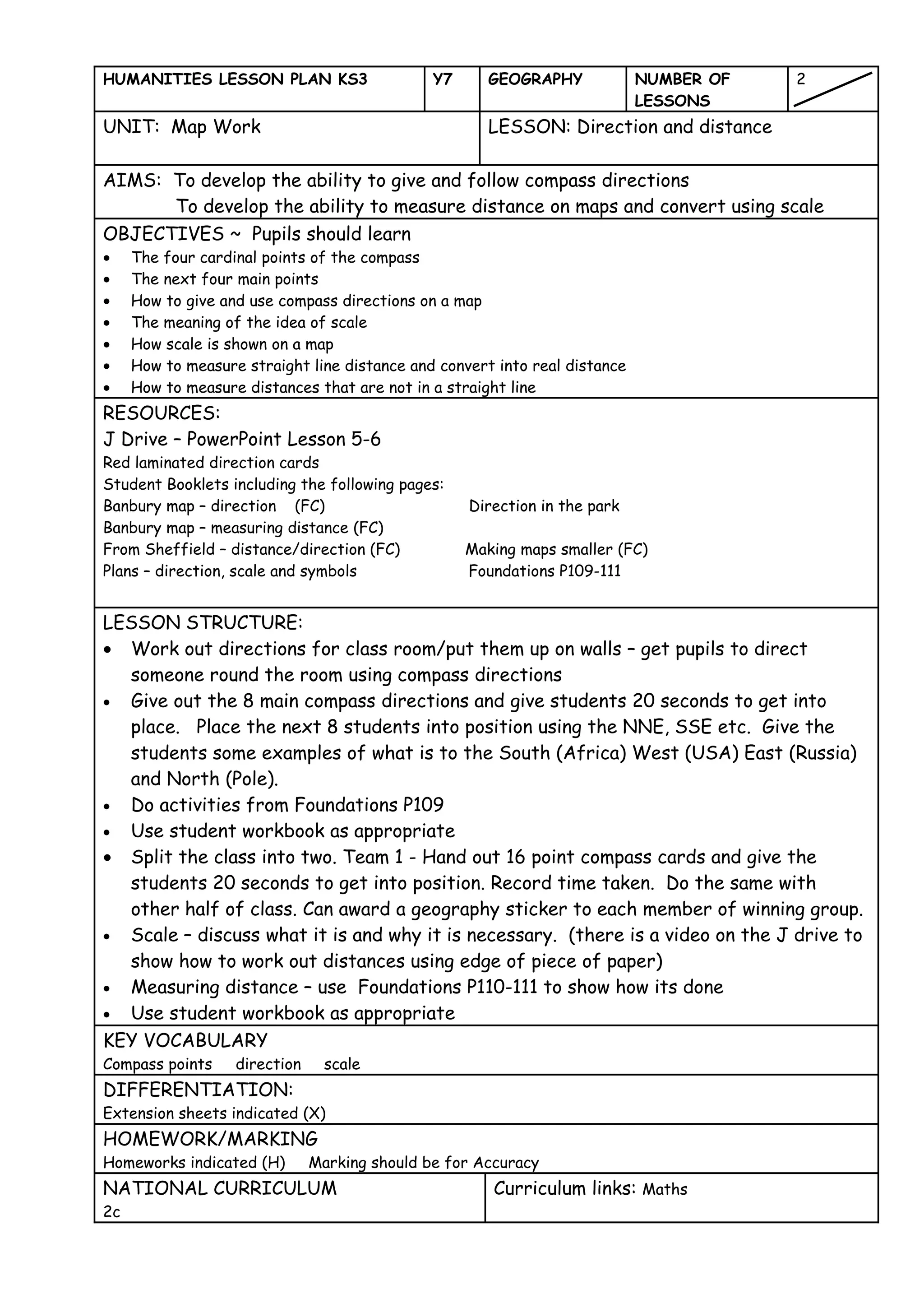 Lesson 5 6 Map skills | DOC