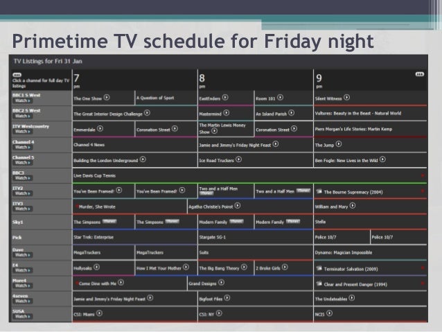 TV Comedy: TV Scheduling