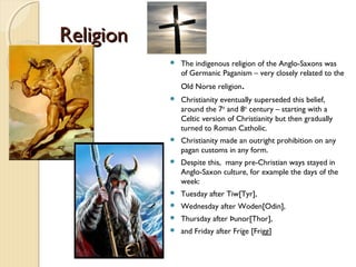 Lesson 5 - Anglo-saxon culture | PPT | Religion & Spirituality