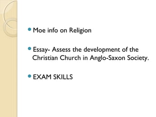 Lesson 5 - Anglo-saxon culture | PPT