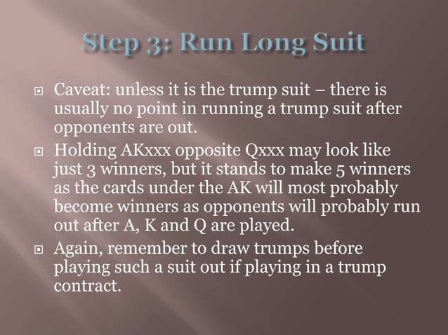 Lesson 5 Basic Declarer Play | PPTX