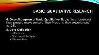 Basic Qualitative Research | PDF