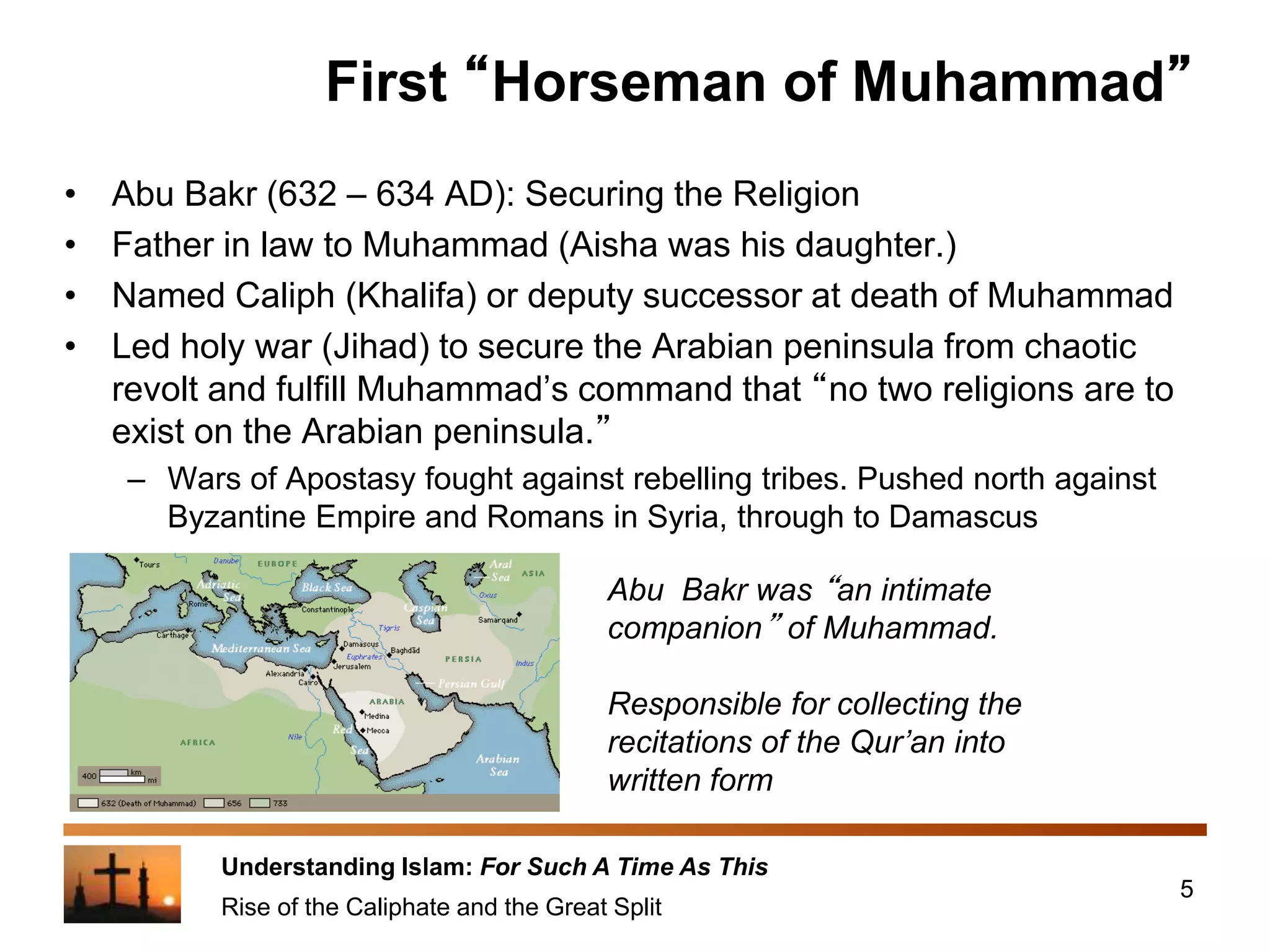 Lesson 5 Caliphate and the Great Split | PPT