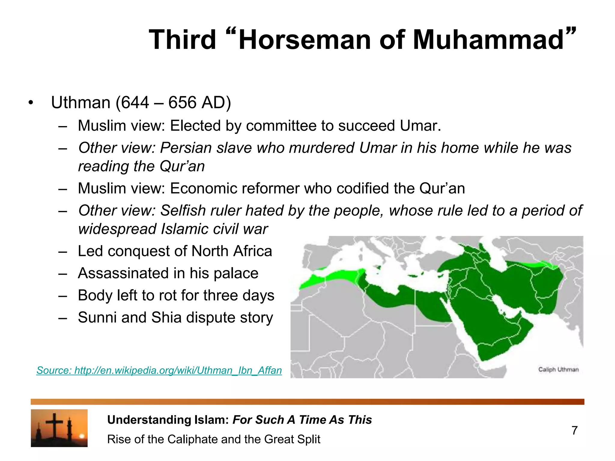 Lesson 5 Caliphate and the Great Split | PPT