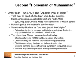 Lesson 5 Caliphate and the Great Split | PPT