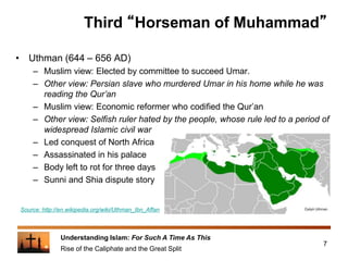 Lesson 5 Caliphate and the Great Split | PPT