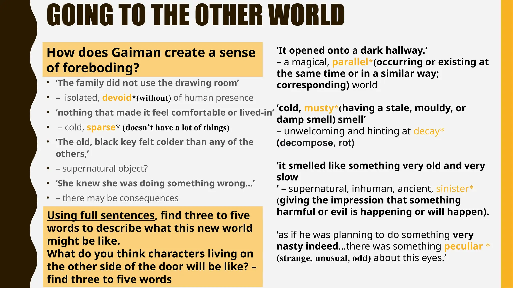 Coraline Lesson 5 - ch3 how a writer presents characters.pptx