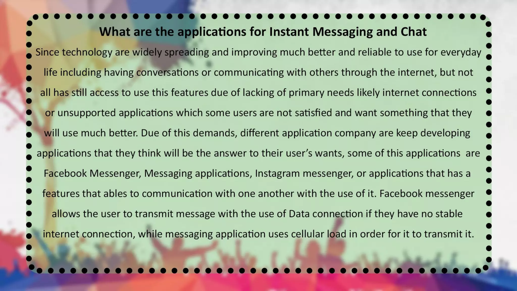 Lesson 5 chat and instant message | PPT