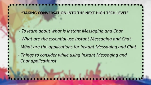 Lesson 5 chat and instant message | PPT