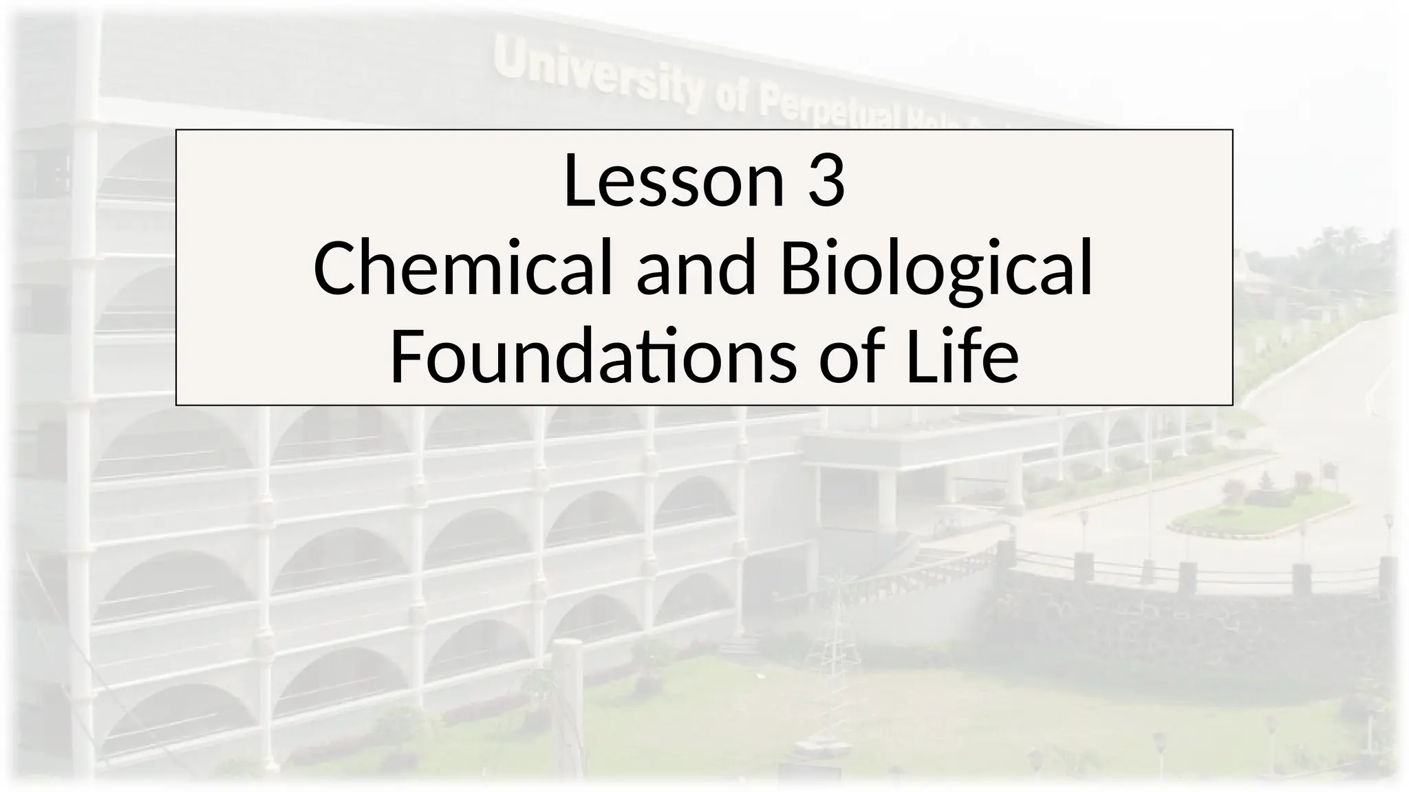 Lesson 5-Chemical And Biological Foundations of Life.pptx | Chemistry ...