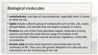 Lesson 5-Chemical And Biological Foundations of Life.pptx | Chemistry ...